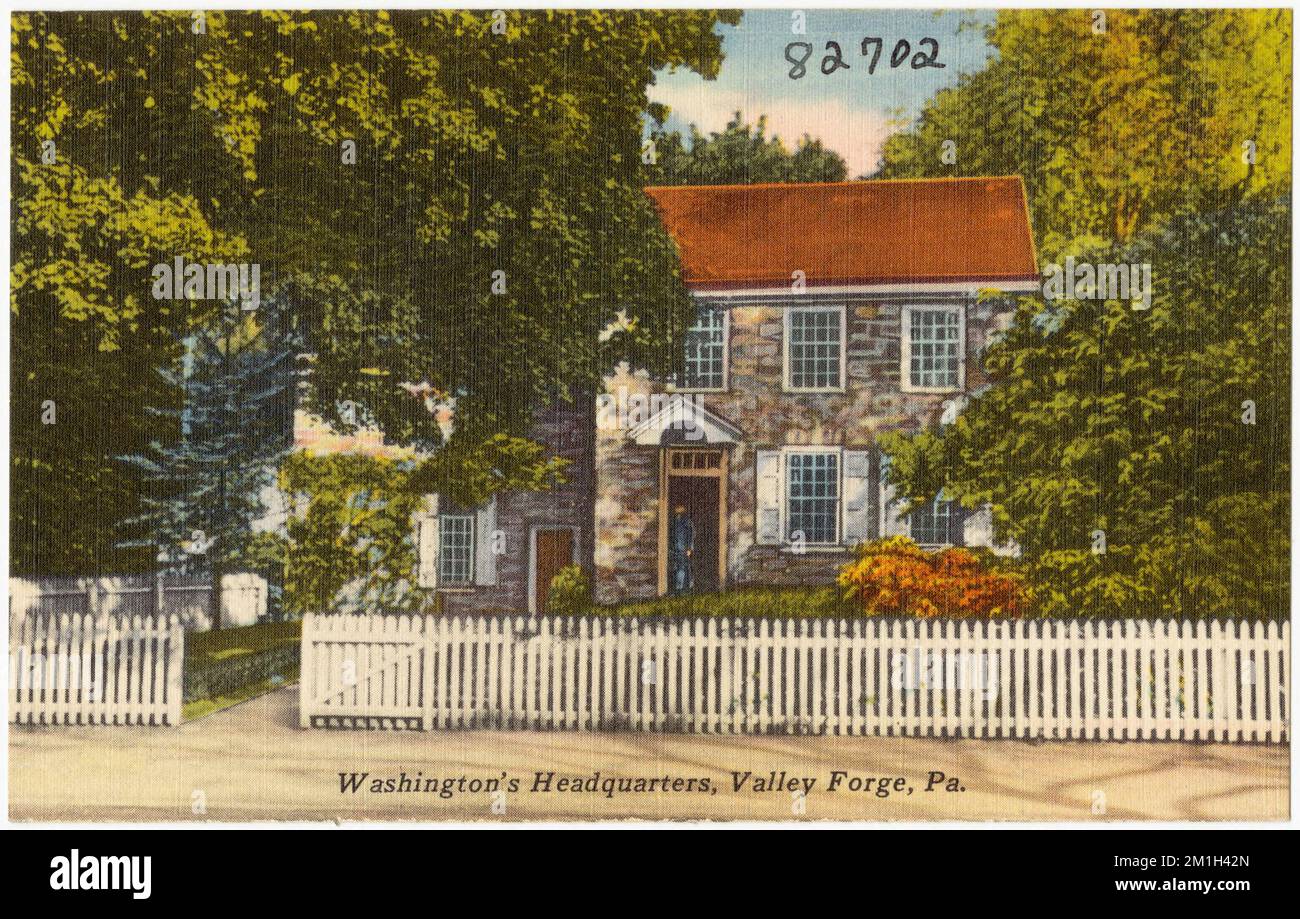 Washington's Headquarters, Valley Forge, Pa. , Military facilities ...
