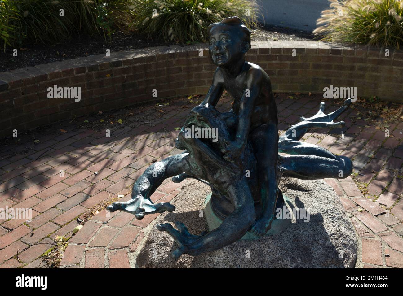 Sculpture of Baby and Frog by Richard Recchia, Rockport, Massachusetts ...