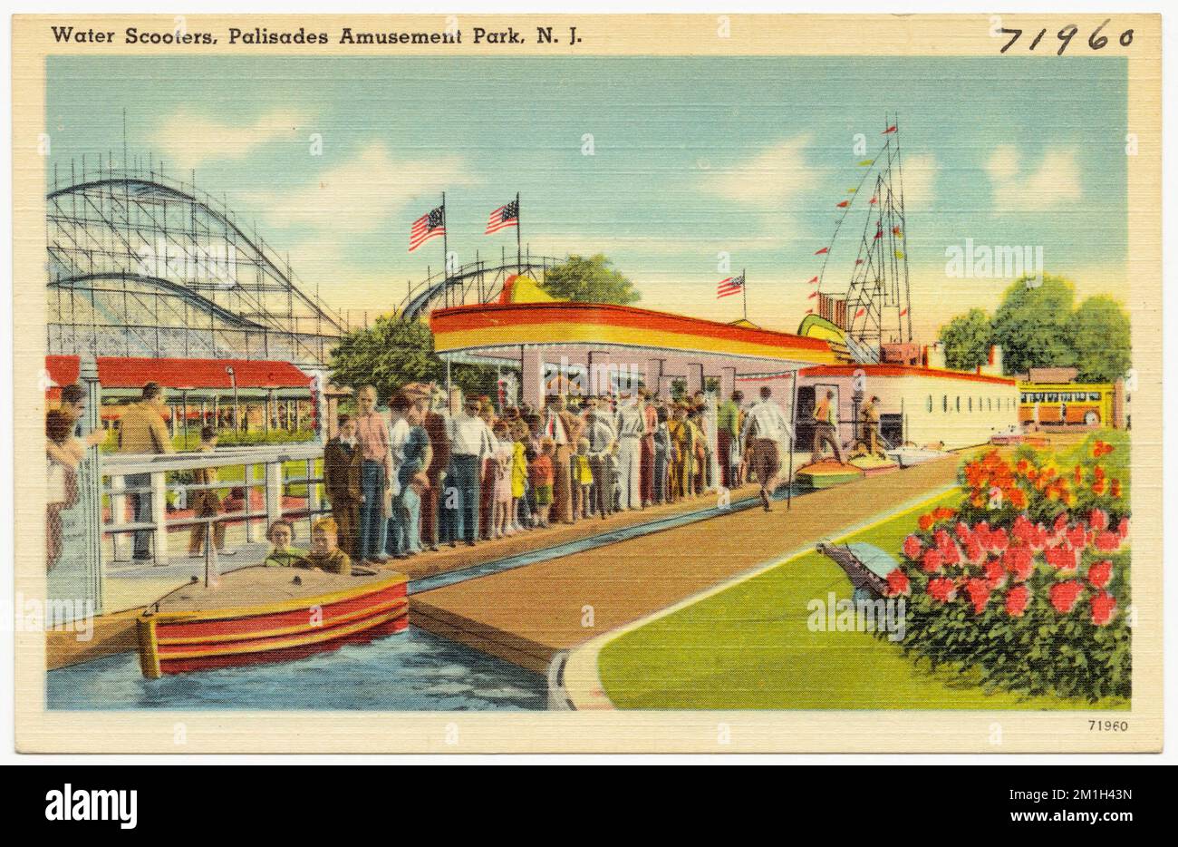 Water scooters, Palisades Amusement Park, N. J. , Amusement parks ...