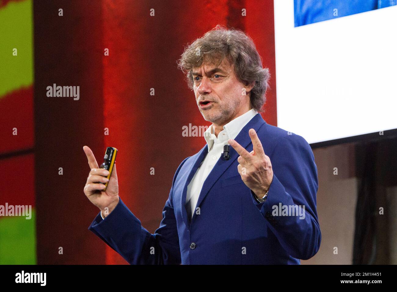 Torino, Italy. 12th December 2022. Italian writer Alberto Angela during ...