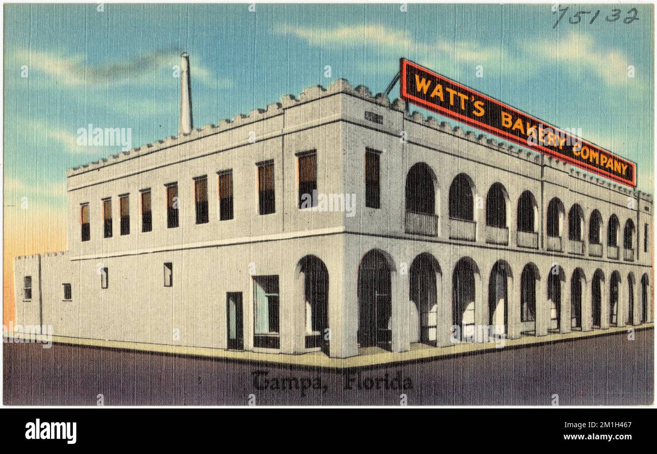 Watt's Bakery Company, Tampa, Florida , Industrial facilities, Tichnor ...