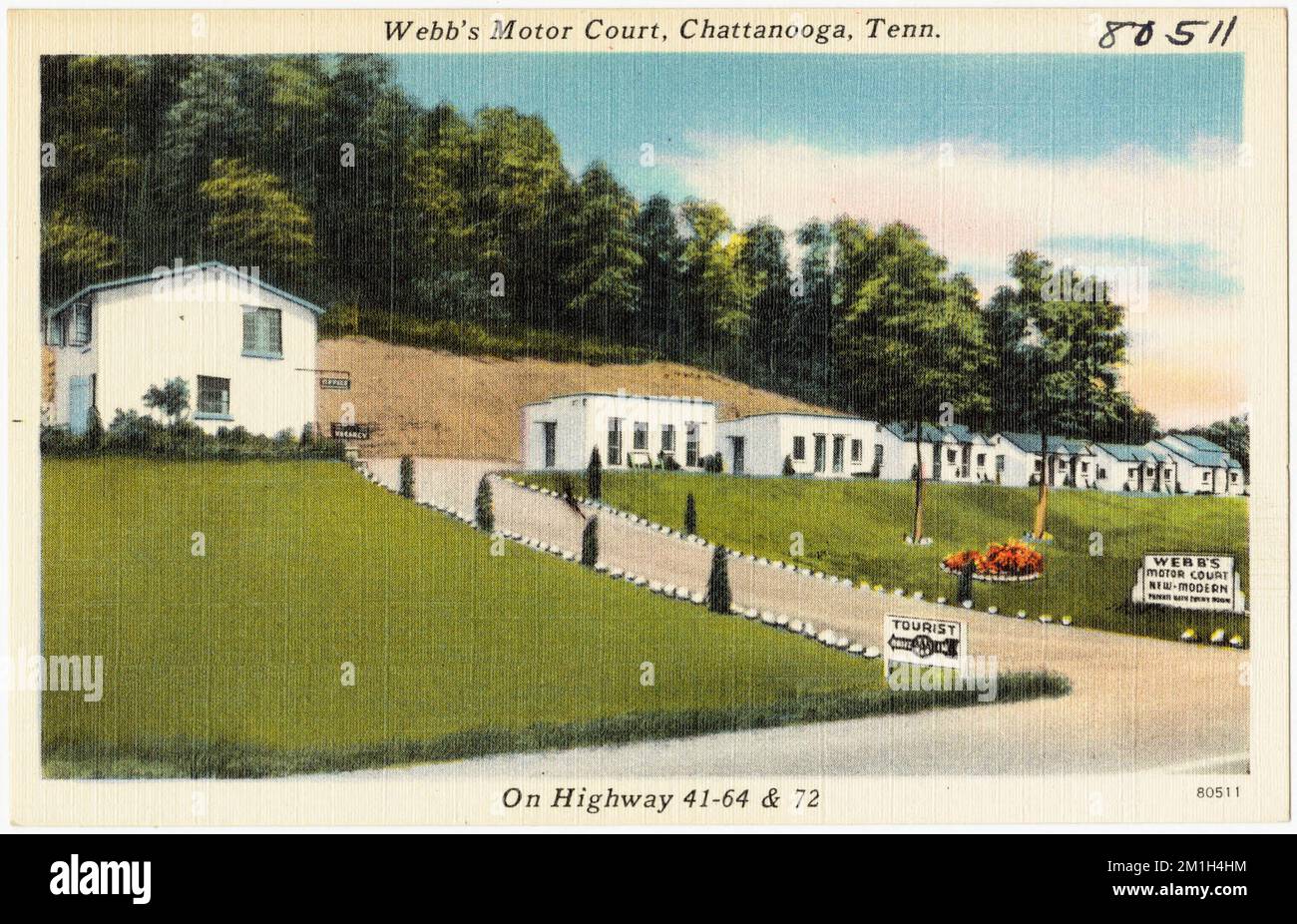 Webb's Motor Court, Chattanooga, Tenn., on Highway 41 - 64 & 72 ...