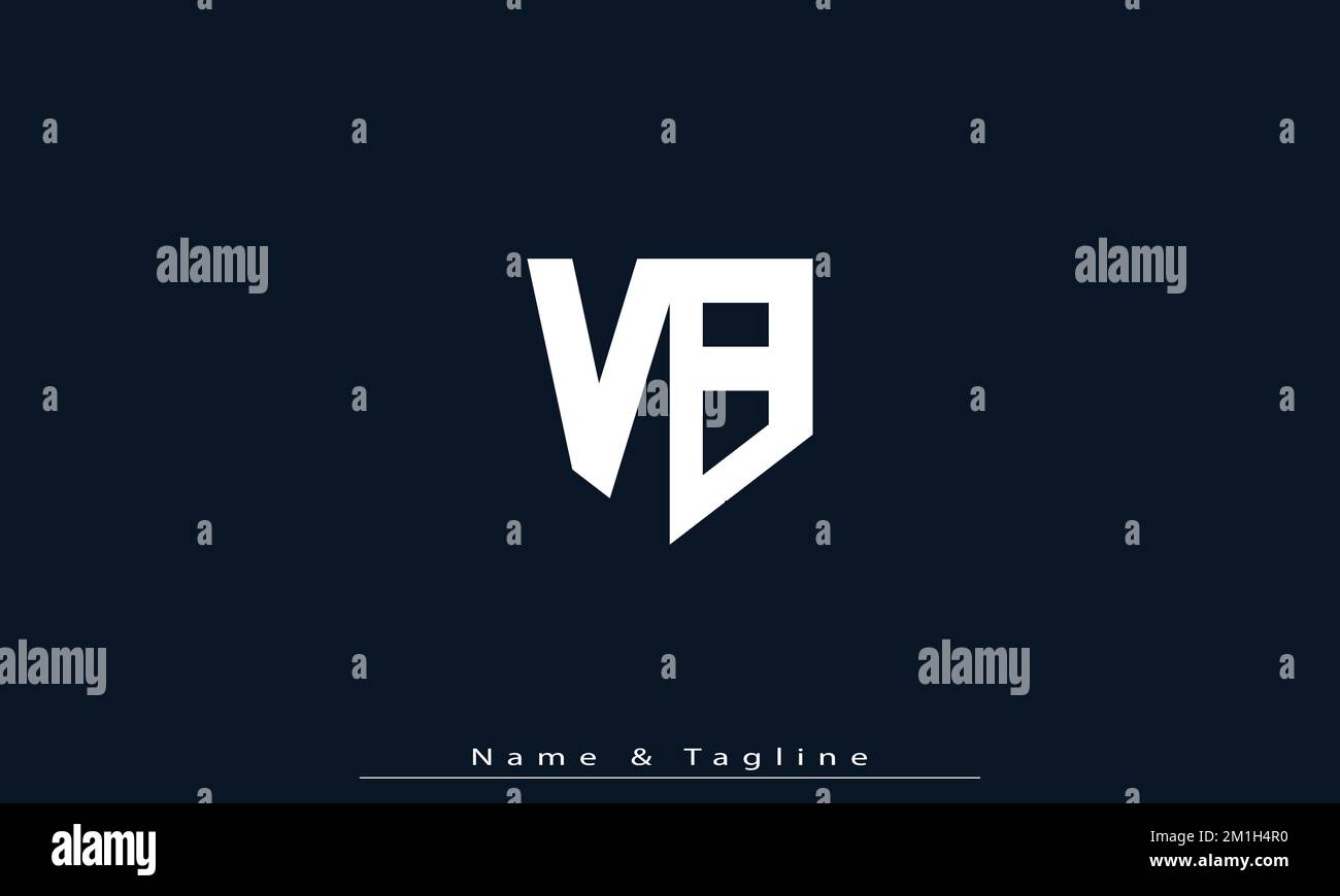 Alphabet letters Initials Monogram logo VB , BV Stock Vector Image ...