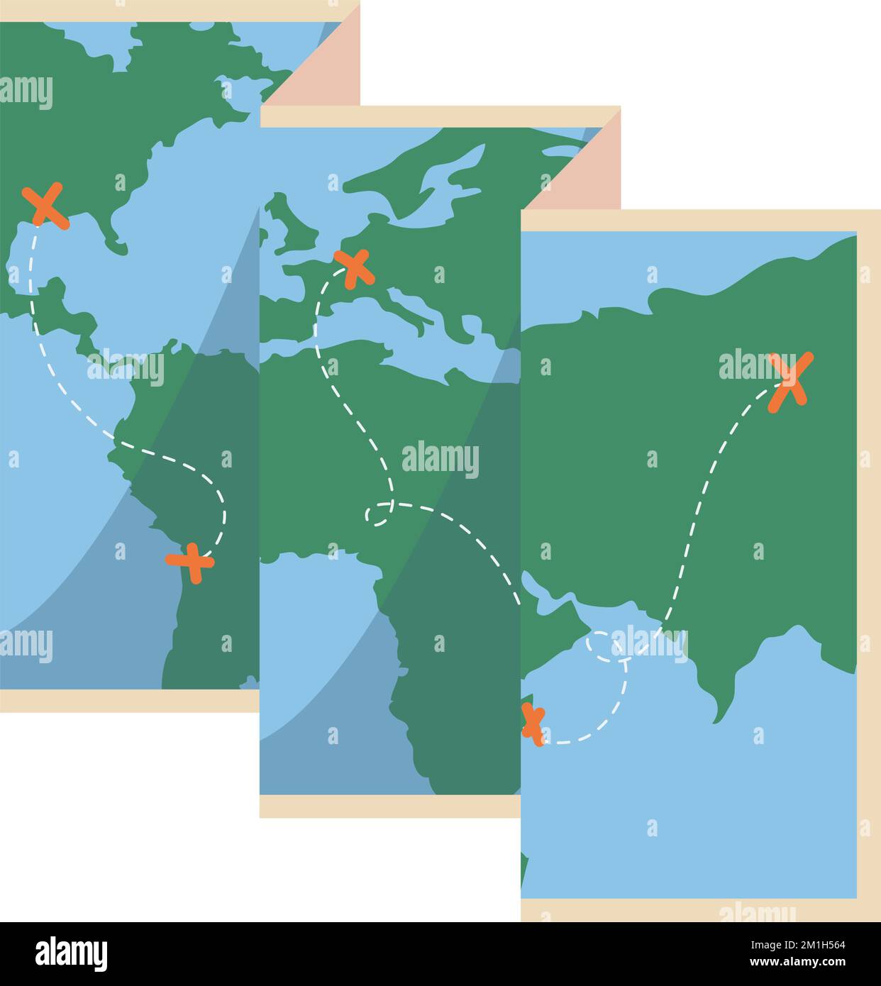 fold map design Stock Vector Image & Art - Alamy