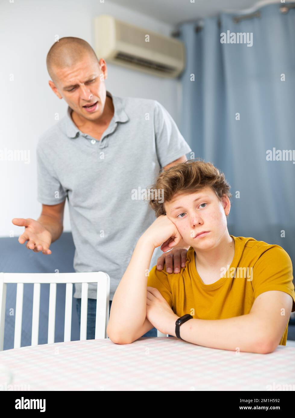 Offended son unhappy father hi-res stock photography and images - Alamy