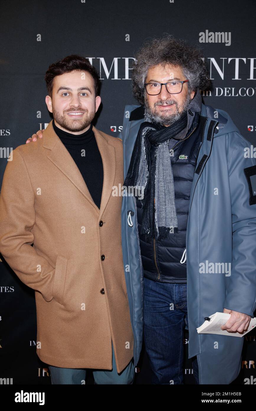 Paris, France on December 12, 2022. Director Quentin Delcourt and Radu ...