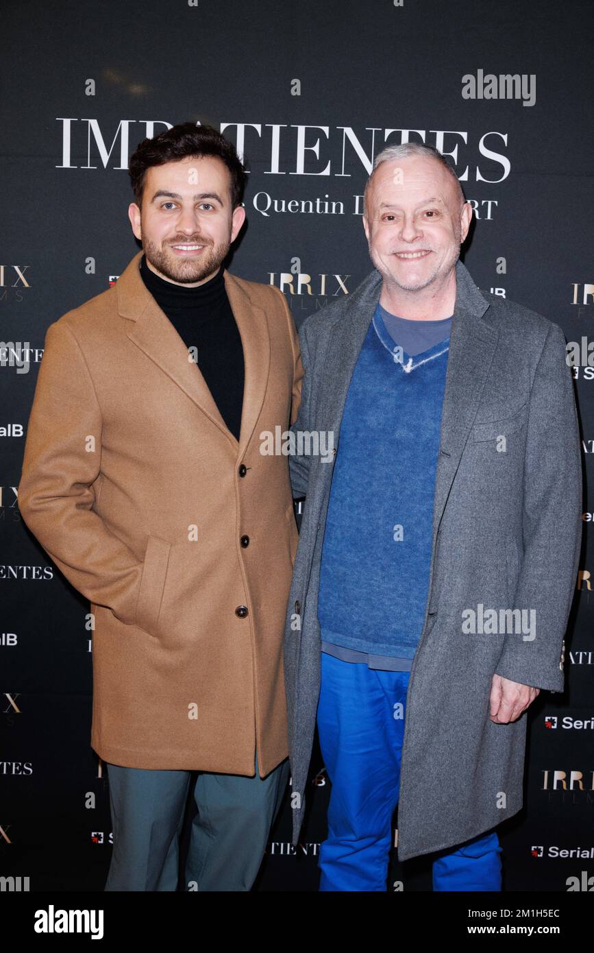 Paris, France on December 12, 2022. Director Quentin Delcourt, Neal ...