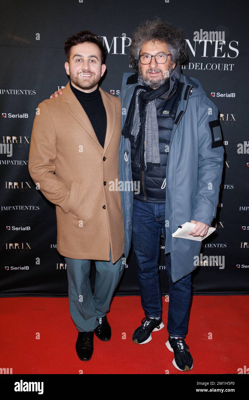 Paris, France on December 12, 2022. Director Quentin Delcourt and Radu ...