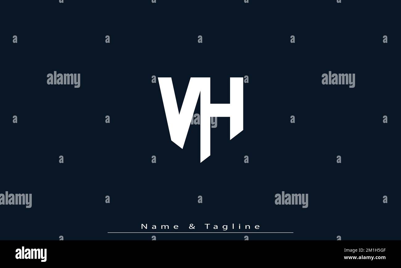Alphabet letters Initials Monogram logo VH , HV Stock Vector Image ...
