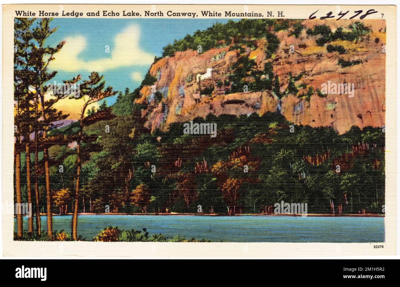 White Horse Ledge and Echo Lake, North Conway, White Mountains, N.H ...