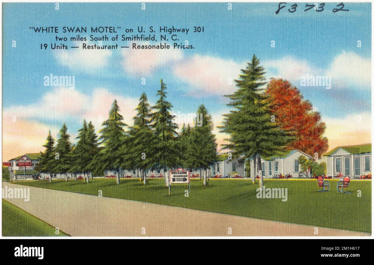 'White Swan Motel' on U.S. Highway 301, two miles south of Smithfield ...
