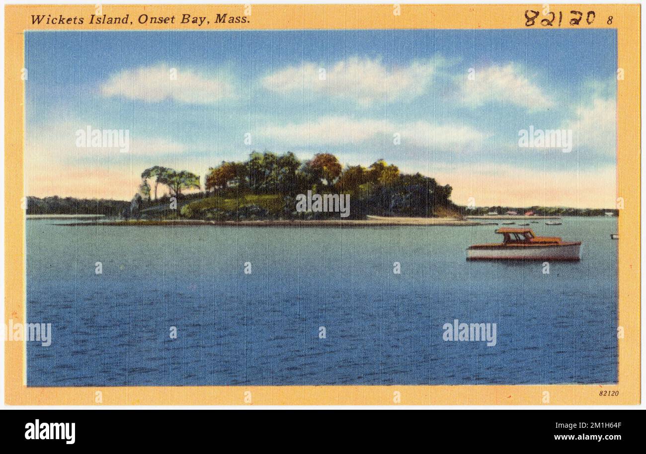 Wickets Island, Onset Bay, Mass. , Islands, Tichnor Brothers Collection ...
