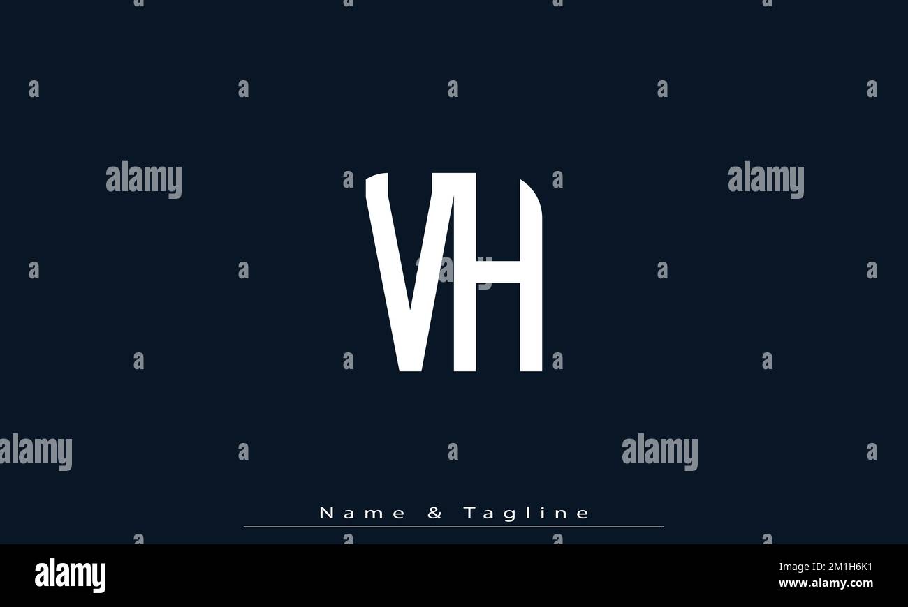 Alphabet letters Initials Monogram logo VH , HV Stock Vector Image ...