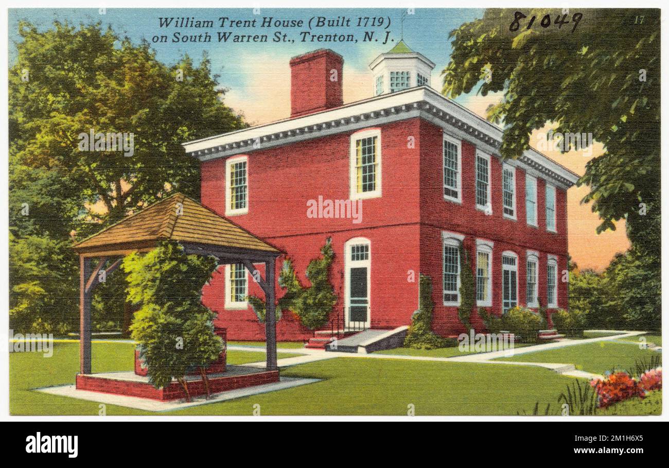 William Trent House (Built 1719) on South Warren St., Trenton. N. J ...