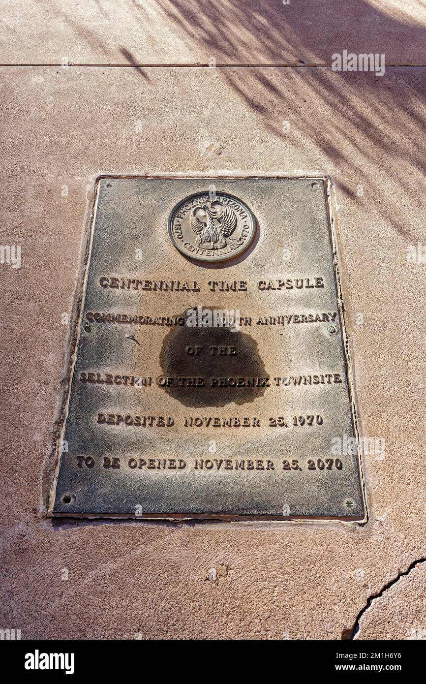 Phoenix, AZ - Nov. 10, 2022: This Centennial Time Capsule ...