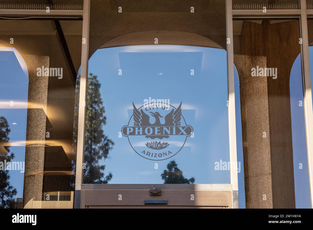Phoenix, AZ - Nov. 10, 2022: Logo for the City of Phoenix above the ...