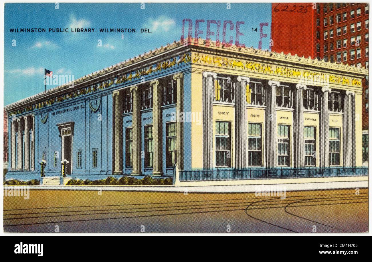 Wilmington Public Library, Wilmington, Del. , Public libraries, Tichnor ...
