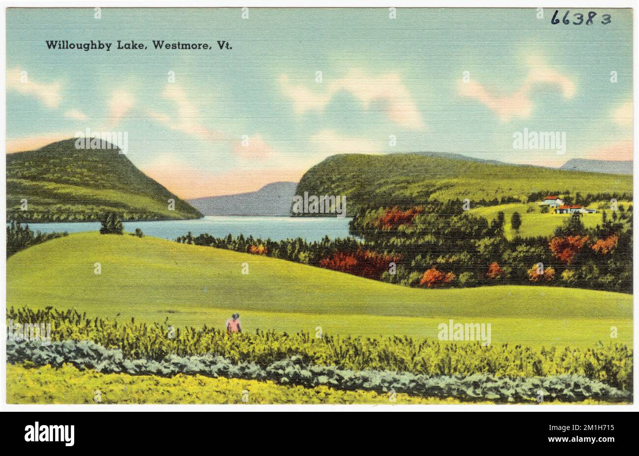 Willoughby Lake, Westmore, Vt. , Lakes & ponds, Tichnor Brothers ...