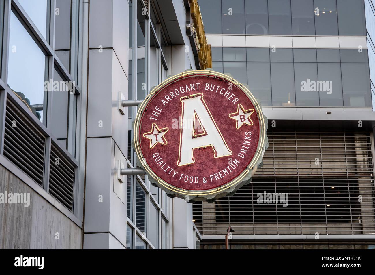 Phoenix, AZ - Nov. 10, 2022: The Arrogant Butcher offers upscale ...