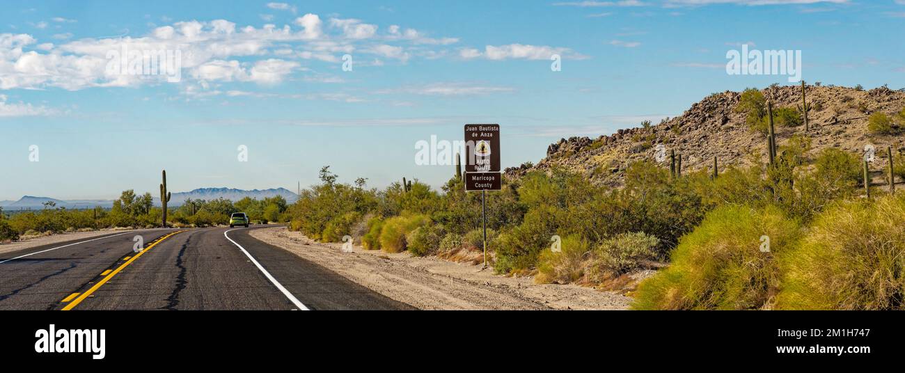 Shawmut, AZ - Nov. 28, 2022: Sign for the Juan Bautista de Anza ...