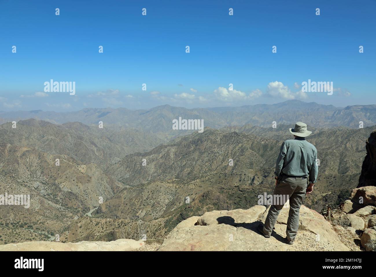 Mountain views of the Debub region of Eritrea in East Africa Stock ...