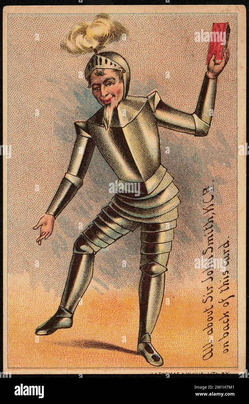 All about Sir John Smith, KCB. On back of this card. , Men, Armor ...