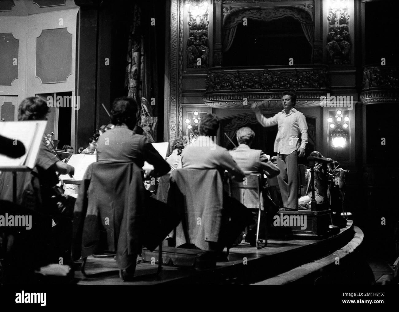 Daniel Barenboim, Argentine orchestra conductor, rehearses with the ...