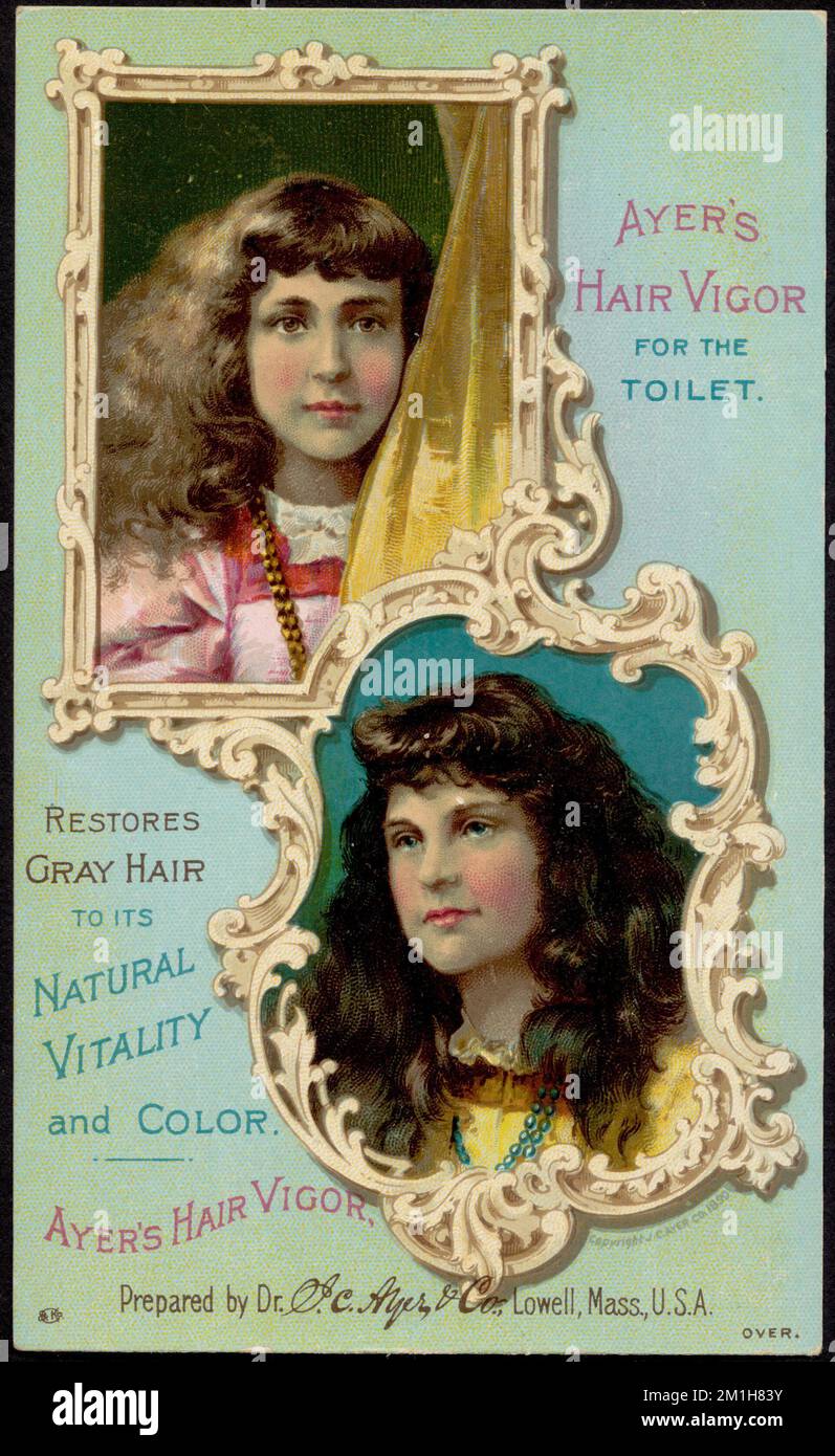 Ayer's Hair Vigor for the toilet. Restores gray hair to its natural ...