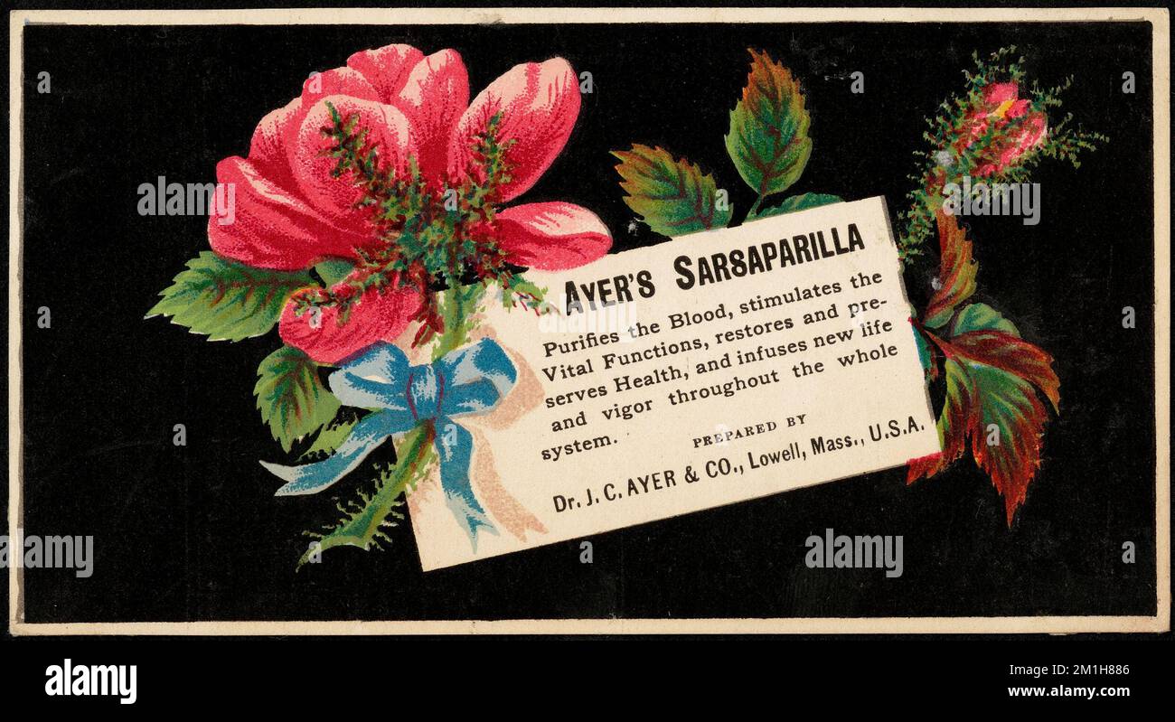 Ayer's Sarsaparilla purifies the blood, stimulates the vital functions ...