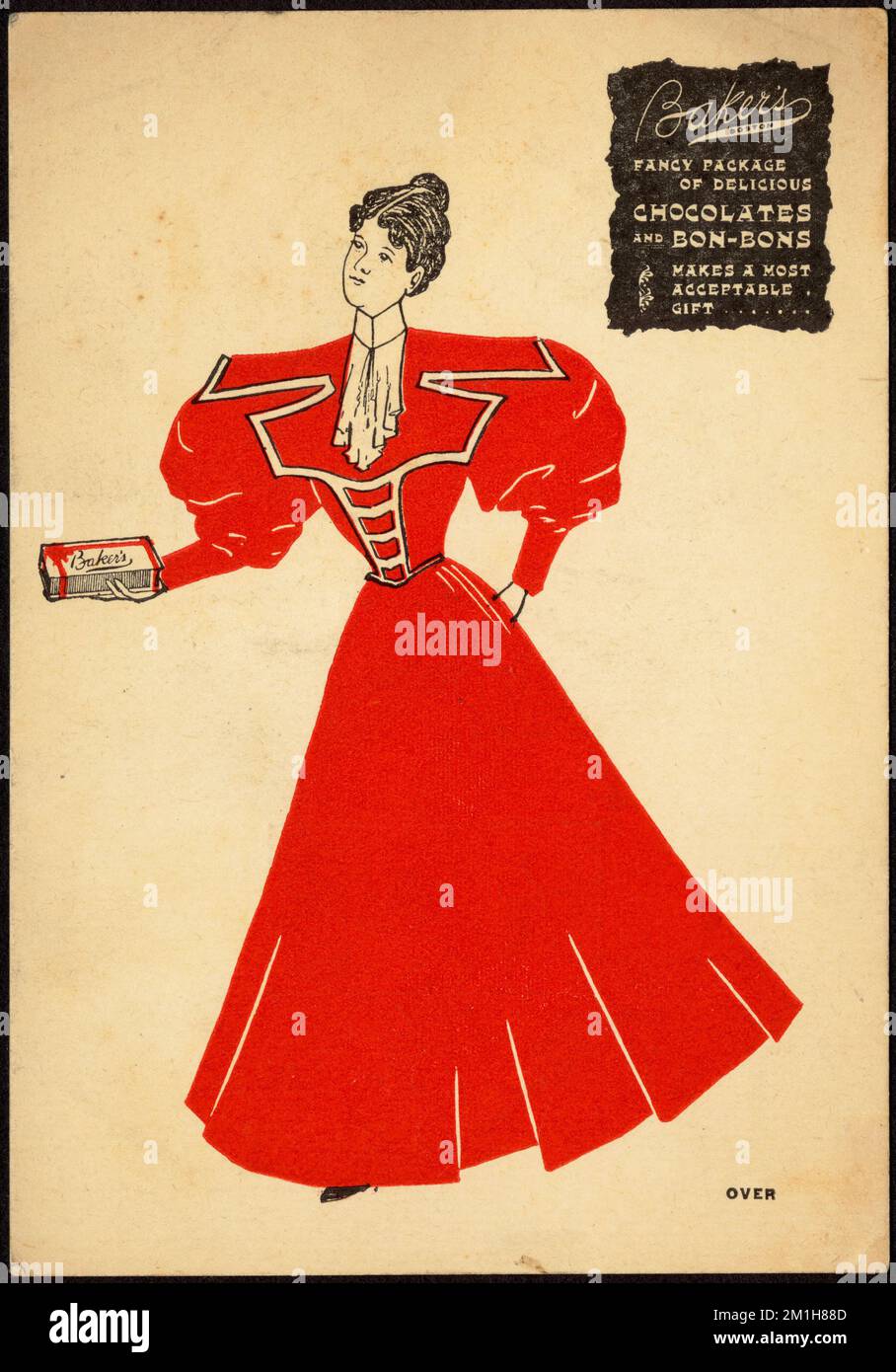 Baker's fancy package of delicious chocolate and bon-bons makes a most ...