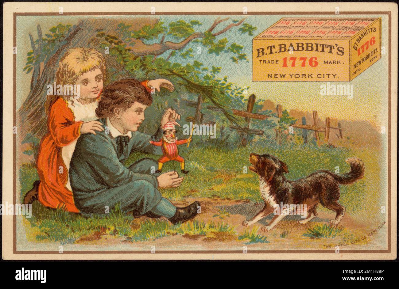 B. T. Babbitt's 1776 New York City , Children, Dogs, Puppets, Household ...