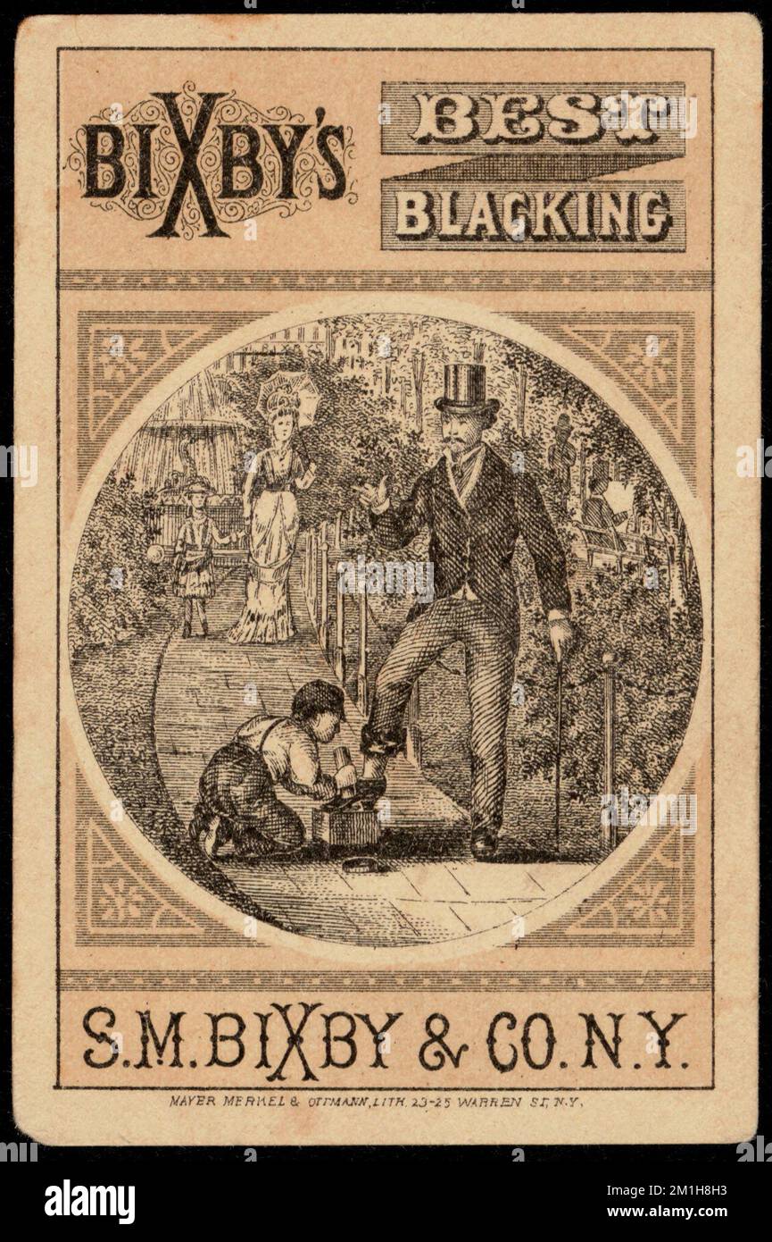 Bixby's best blacking , People, Shoes, Shoe polishes, 19th Century ...