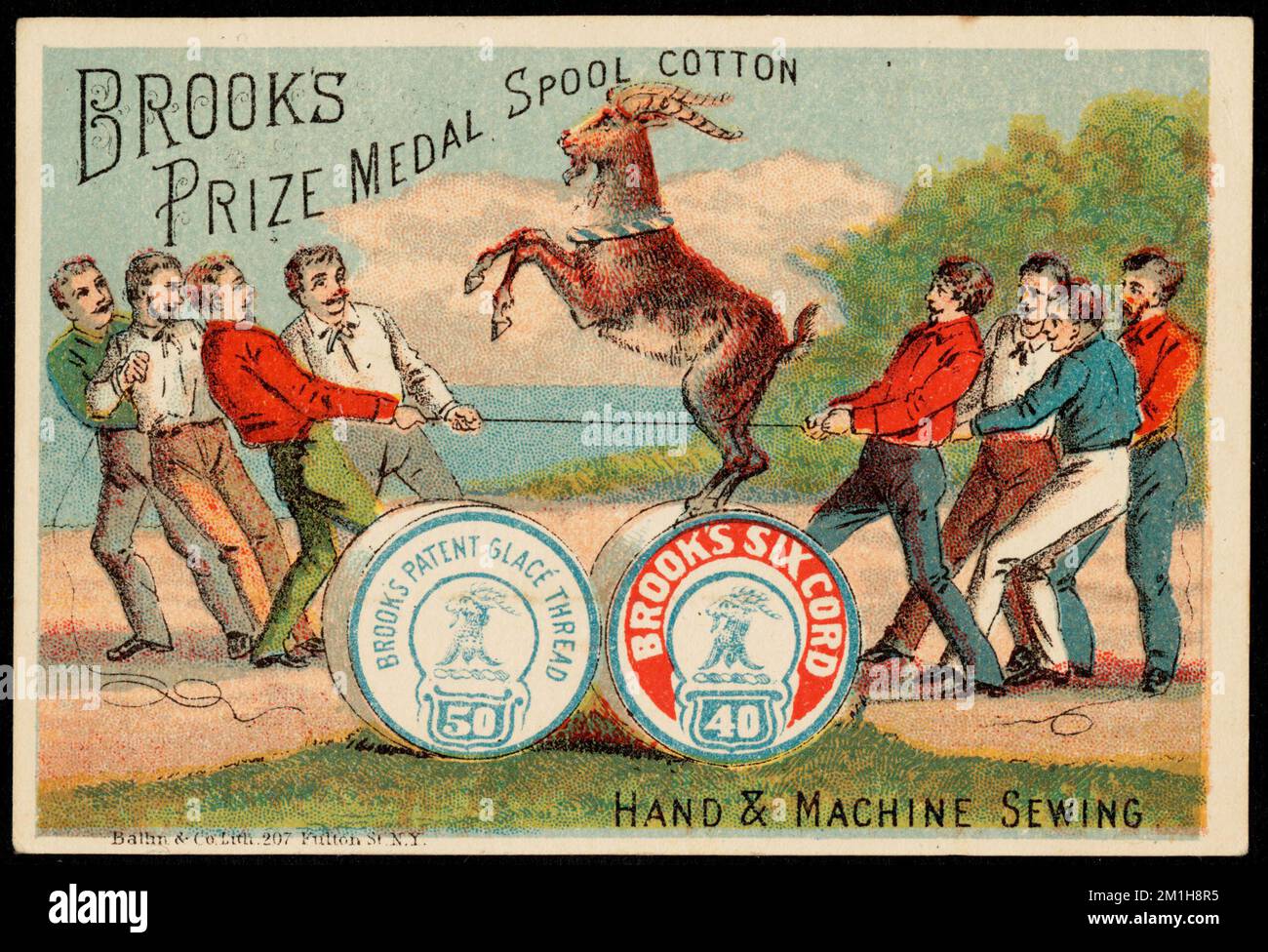 Brook's prize medal spool cotton. Hand and machine sewing. Brook's ...