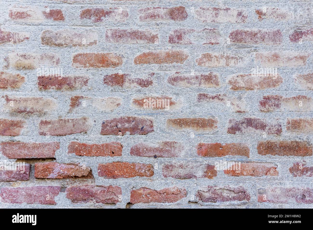 Background background of clay bricks joined with cement Stock Photo - Alamy