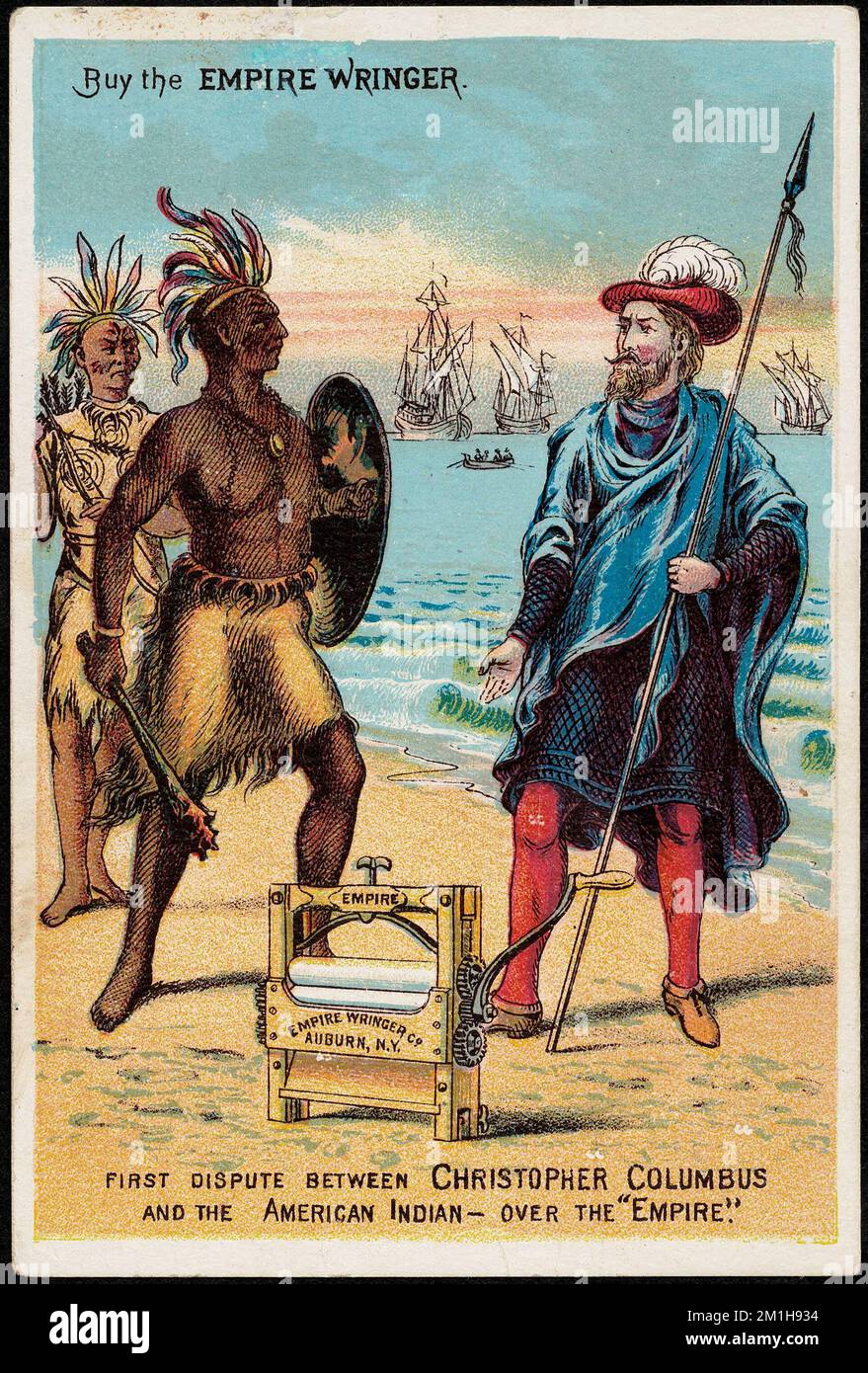 Buy the Empire Wringer. First dispute between Christopher Columbus and ...