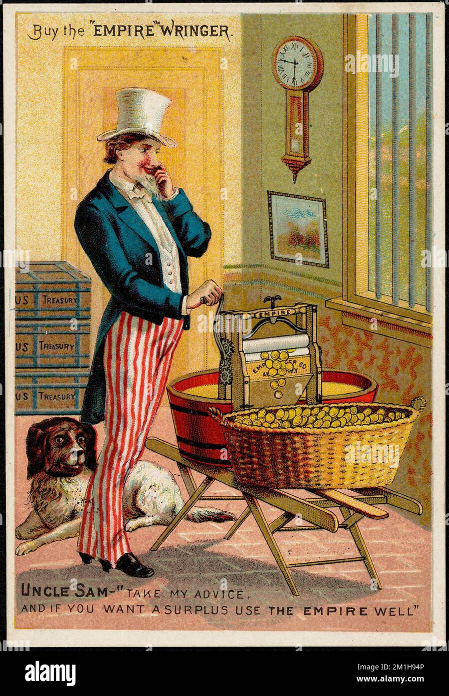 Buy the 'Empire' wringer. Uncle Sam-'Take my advice. And if you want a ...