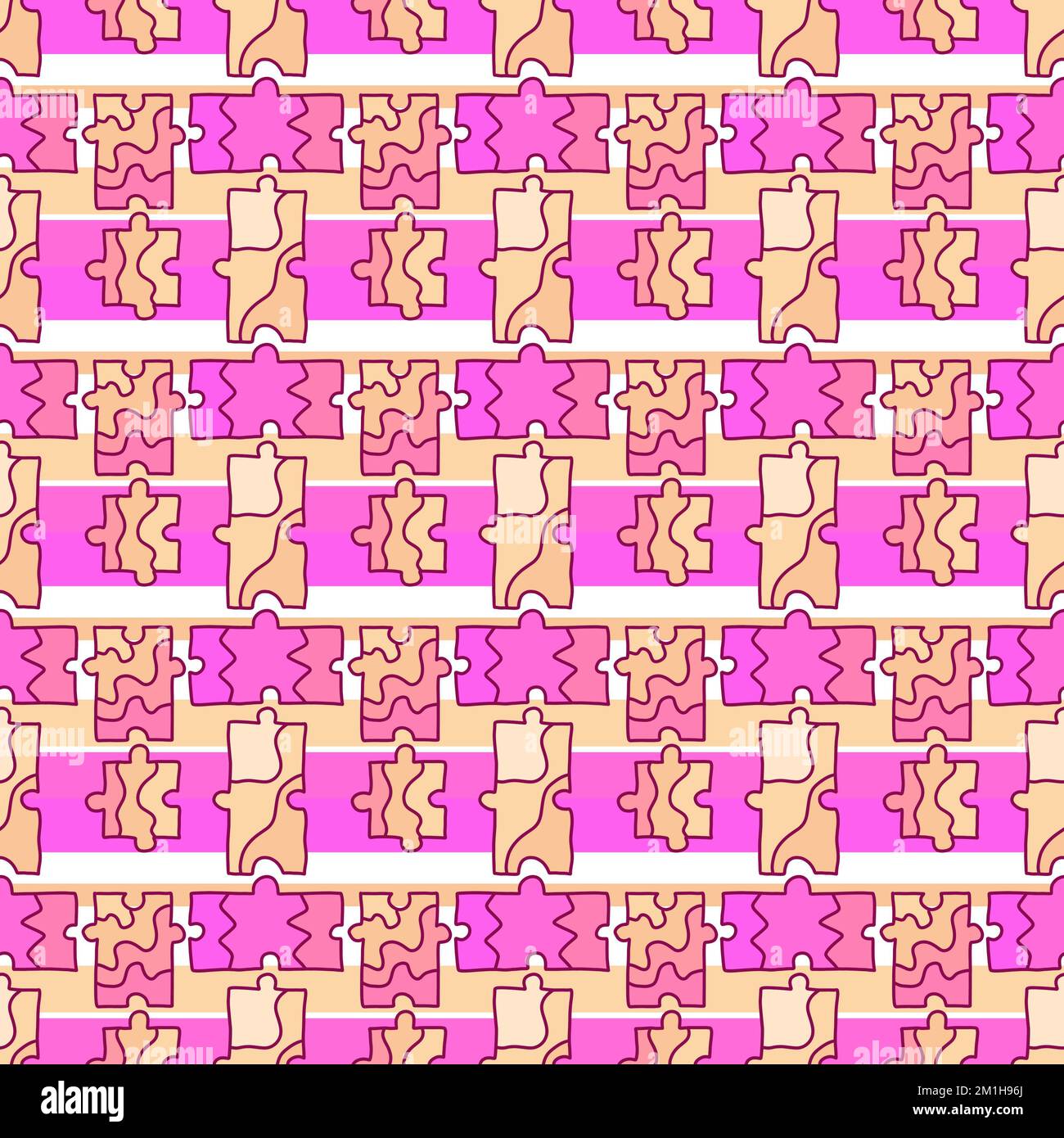 Cartoon seamless puzzles game toys pattern for kids clothes print and ...