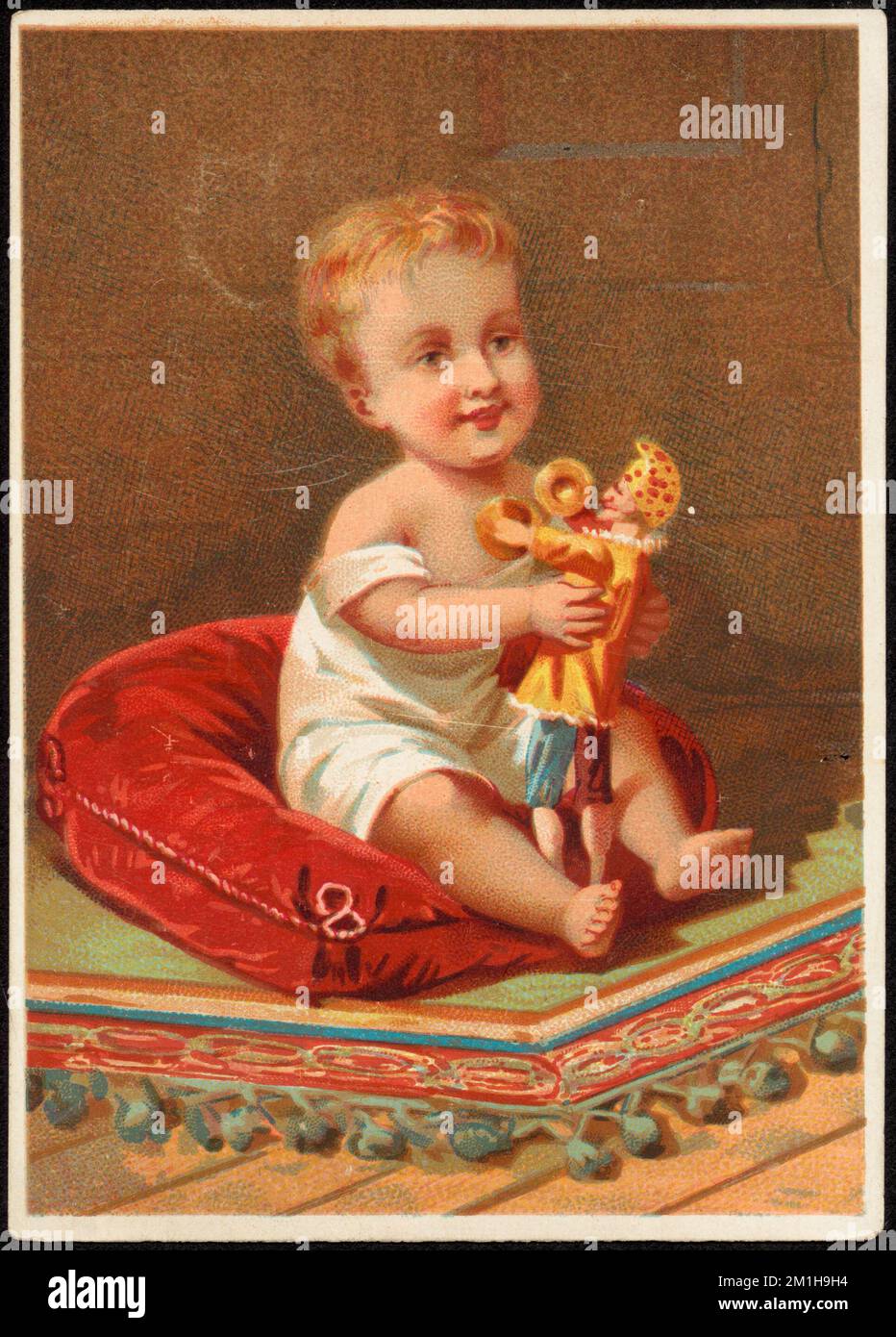 Child playing with a doll. , Children, Toys, 19th Century American ...