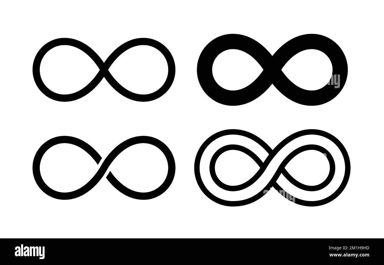 Eternity loop symbol logo vector endless abstract line icon. Infinite ... Eternity loop symbol logo vector endless abstract line icon. Infinite ...