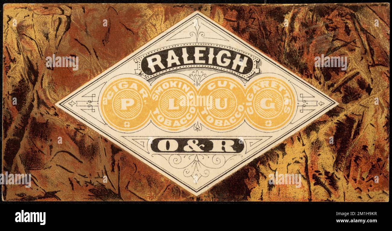 Cigar, smoking tobacco, cut tobacco, cigarettes, Raleigh O&R ...