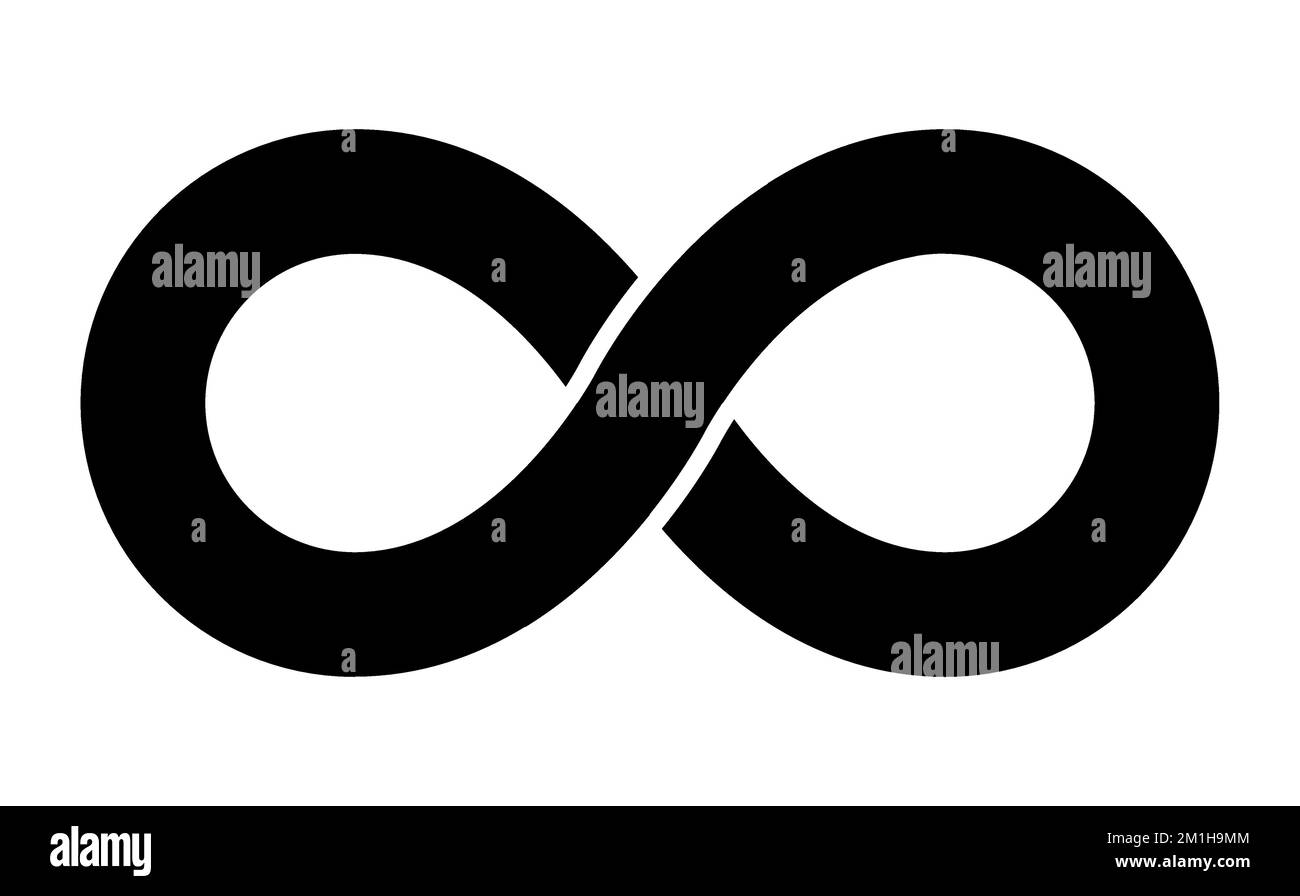 Eternity loop symbol logo vector endless abstract line icon. Infinite ...
