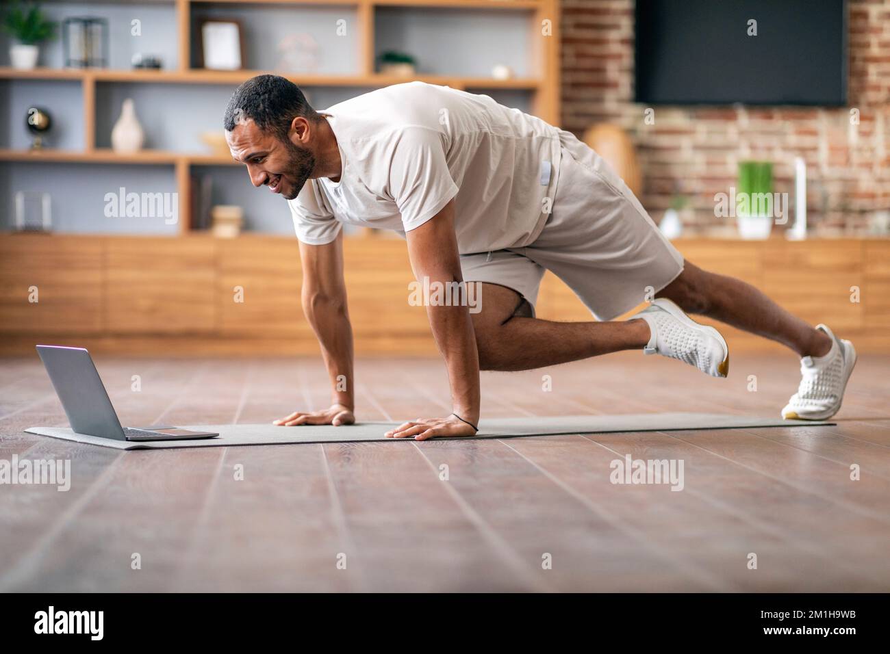 Man practicing gymnastics in front hi-res stock photography and images ...