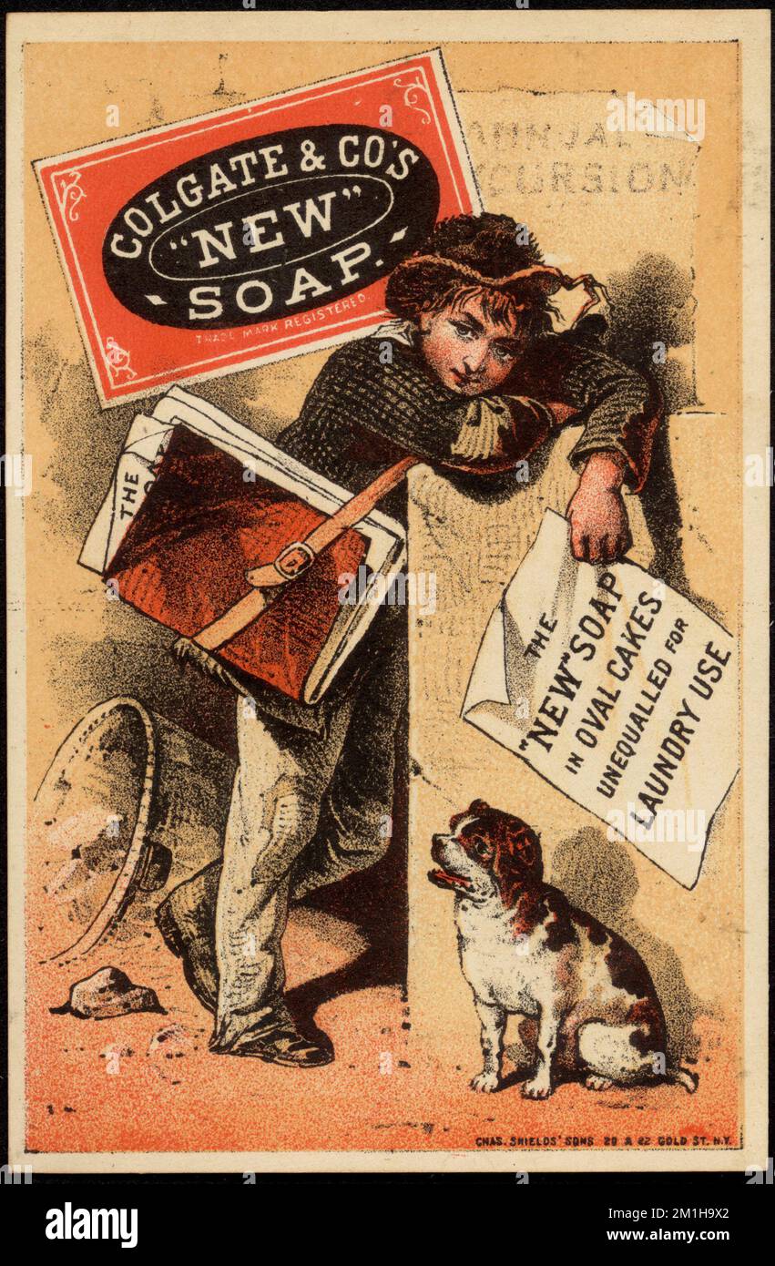 Colgate & Co's 'New' Soap - the 'New' Soap in oval cakes unequalled for ...