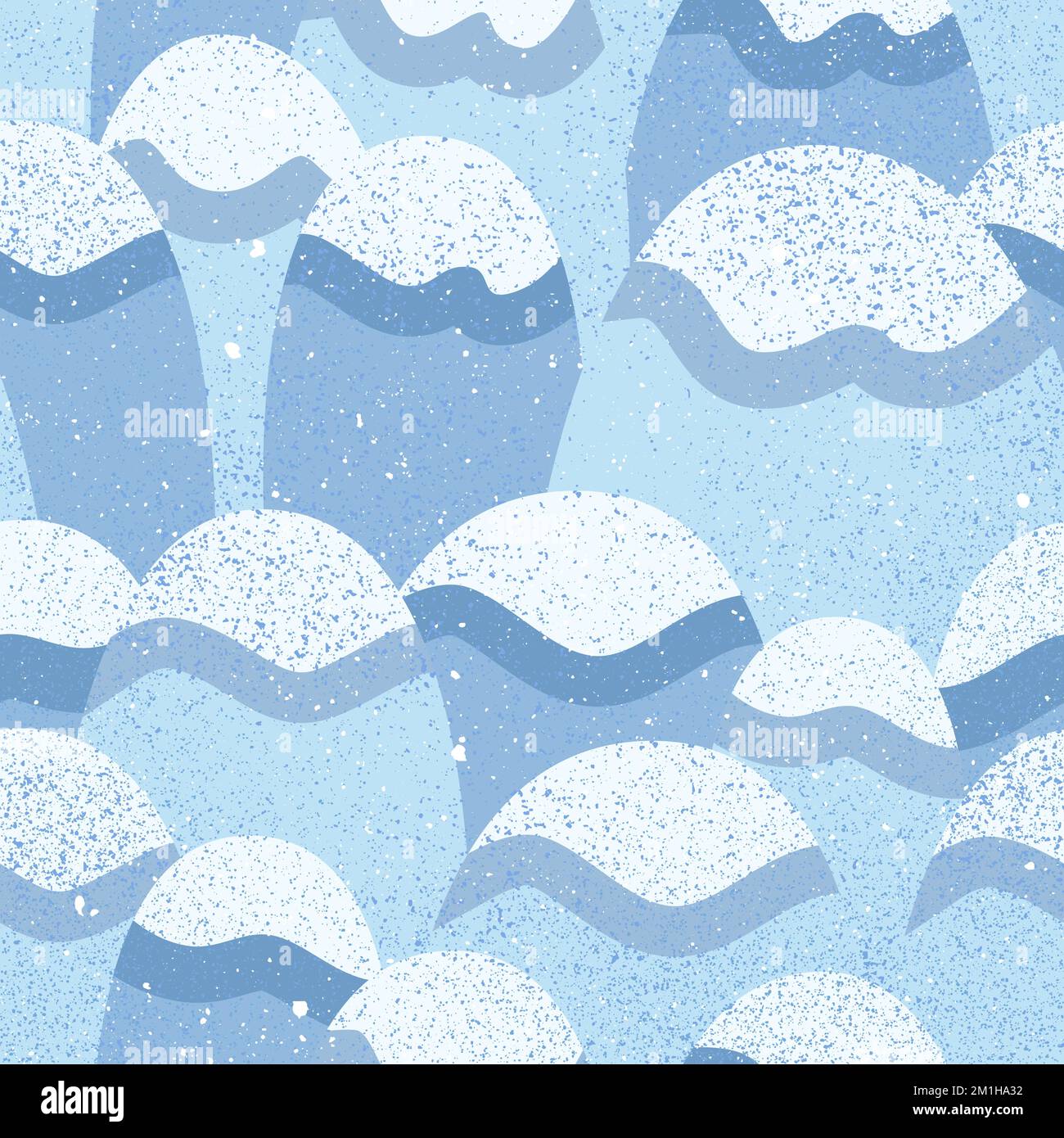 Winter Cold Mountain Seamless Patterns Stock Vector Image & Art - Alamy