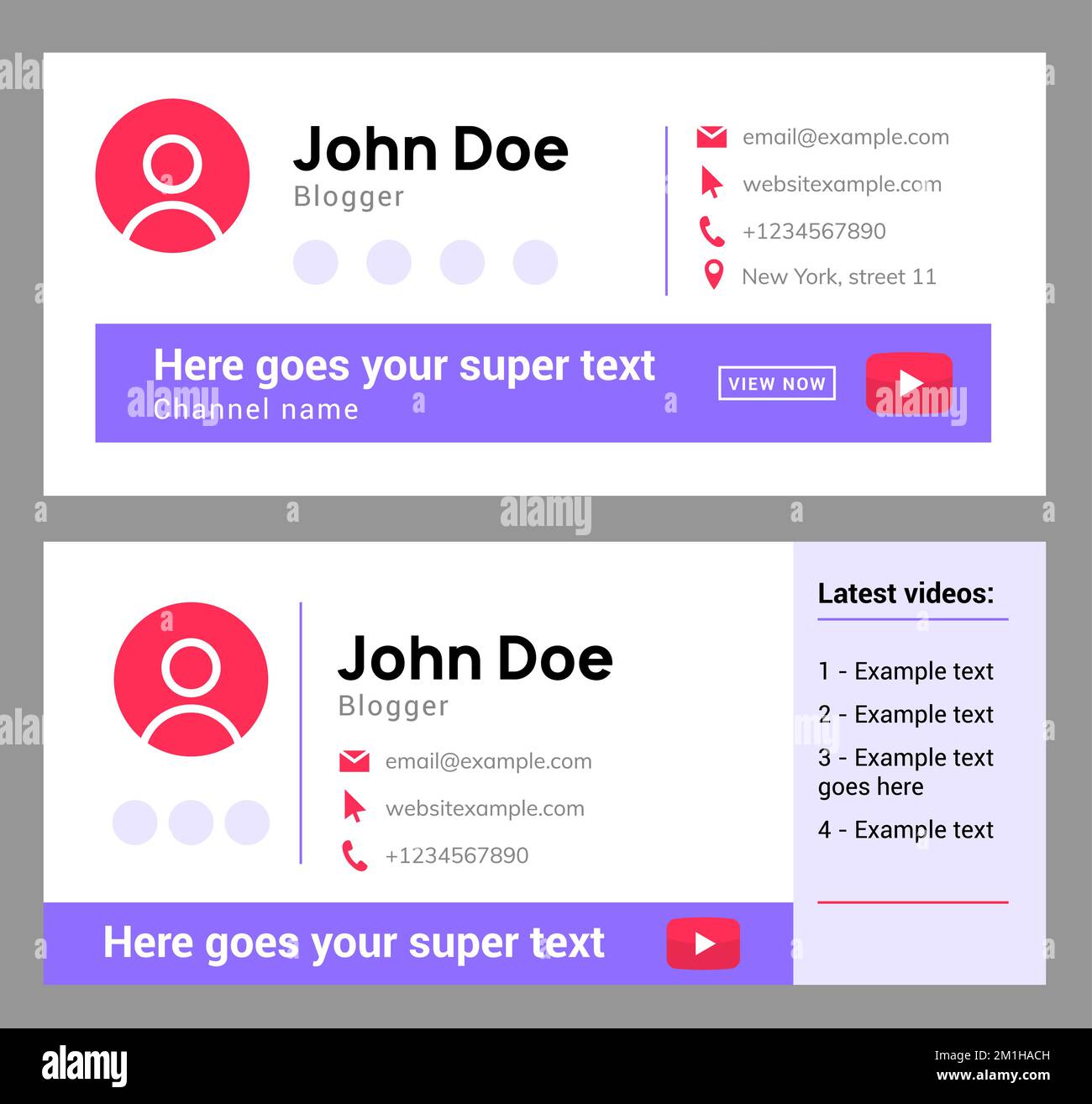 Email signature template design. Corporate mail business email ...