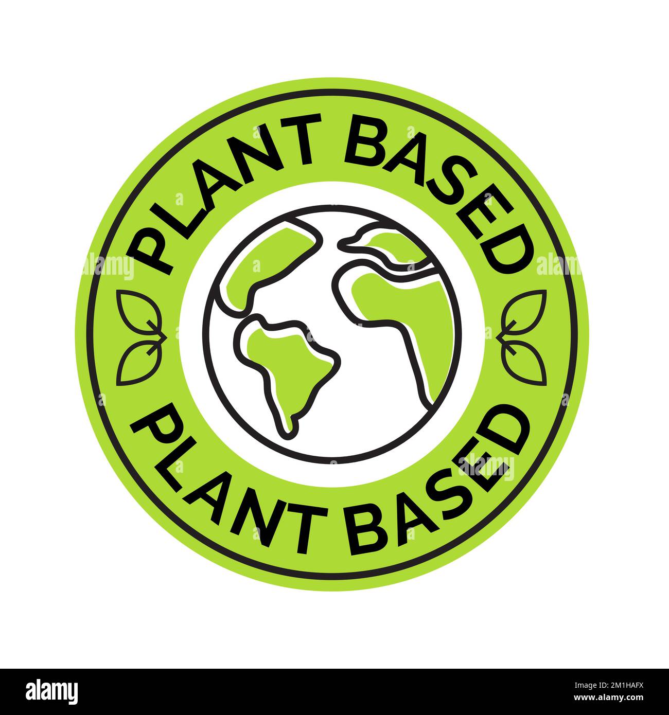 Plant based vegan badge eco icon. Suitable vegetarian symbol logo leaf ...