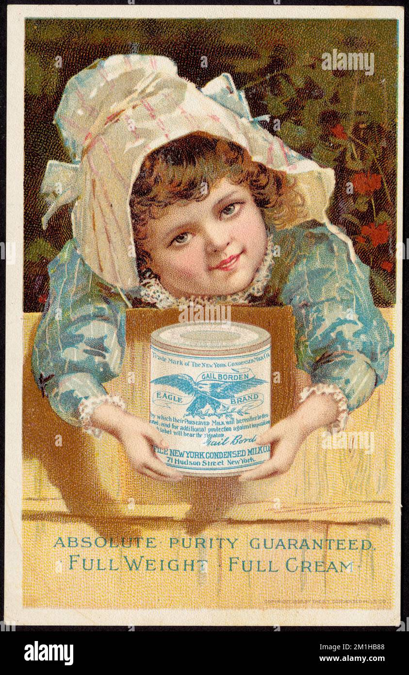 Gail Borden Eagle Brand Condensed Milk, absolute purity guaranteed ...