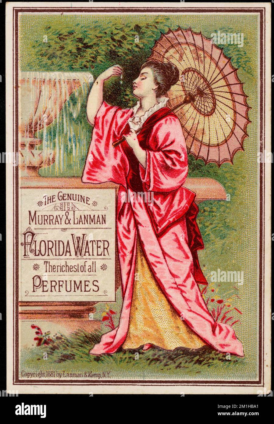 The genuine Murray & Lanman Florida Water, the richest of all perfumes , Women, Umbrellas ...