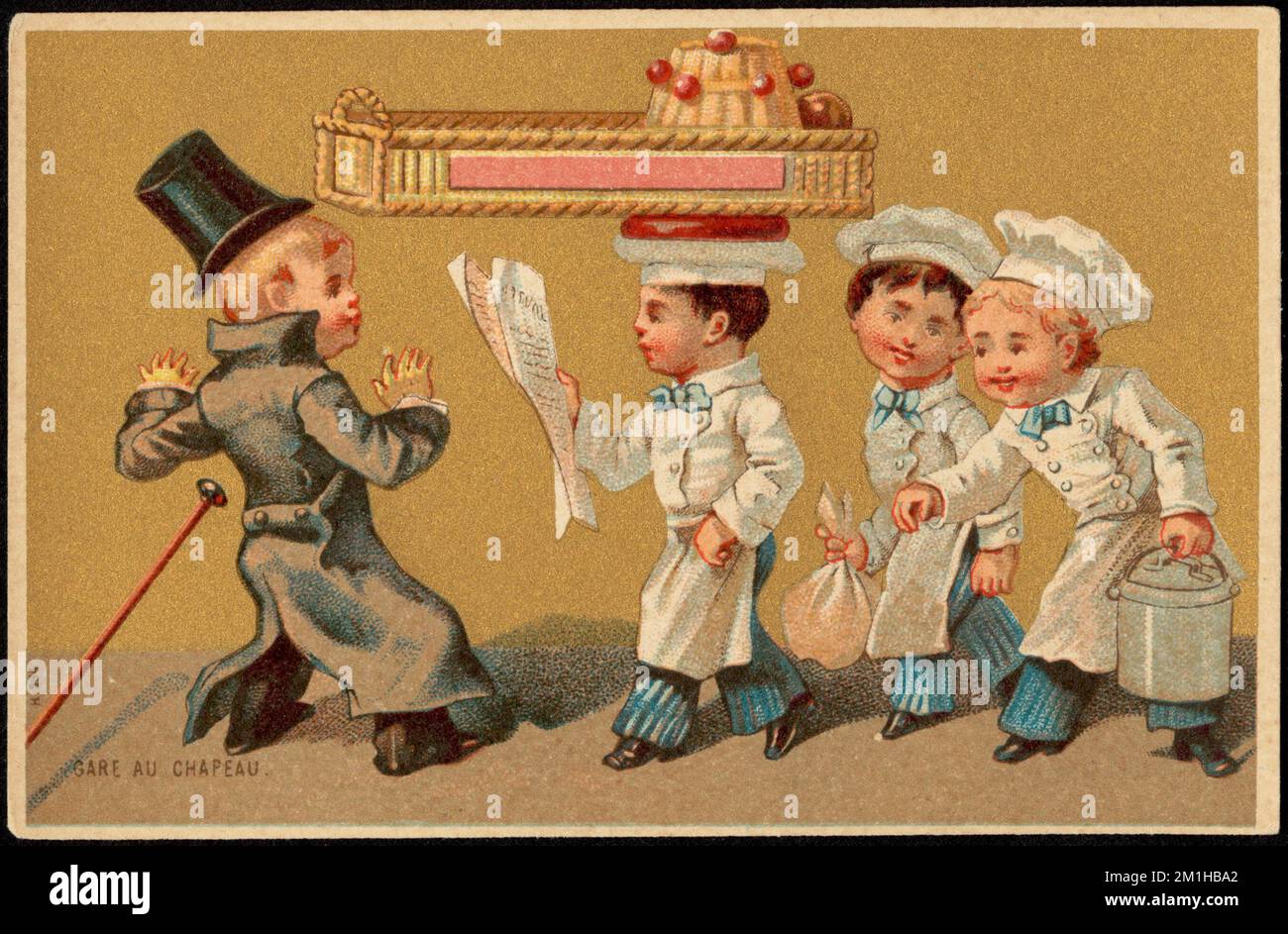 Gare au chapeau , Boys, Cooks, Baked products, 19th Century American ...
