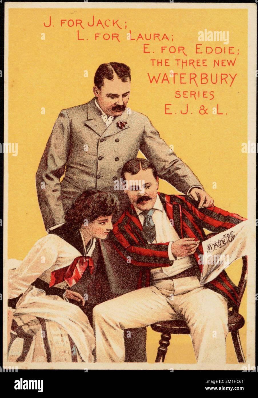 J. for Jack ; L. for Laura; E. for Eddie; the three new Waterbury ...